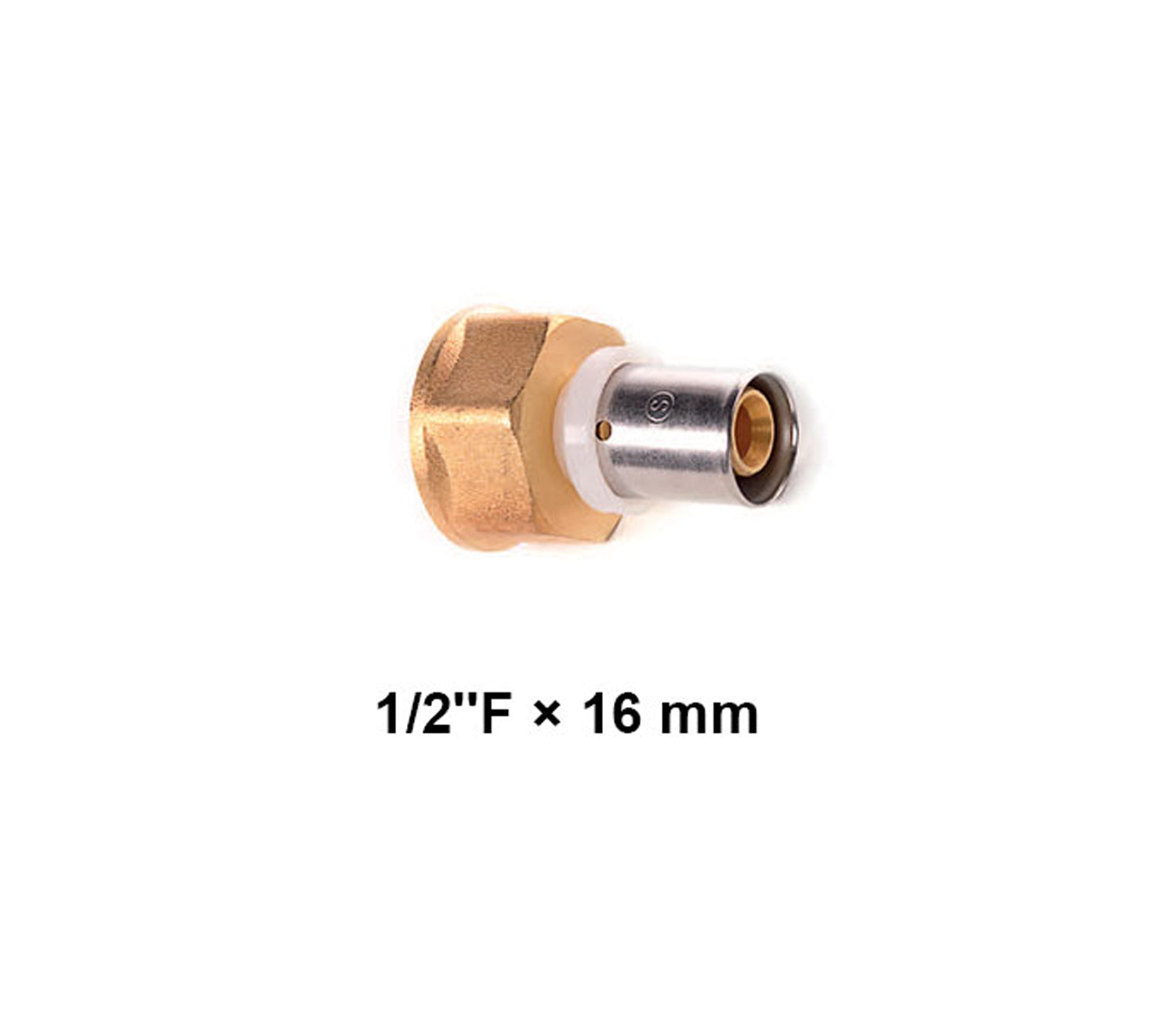 Straight Coupler F.I. X Pipe 1/2x16 mm (12001)
