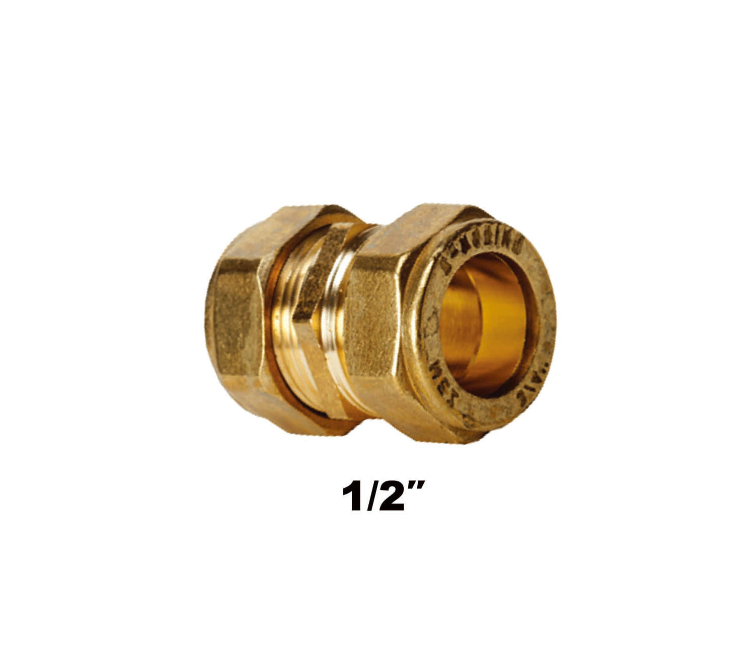 Straight Compression Coupler C X C 1/2'' (3101)