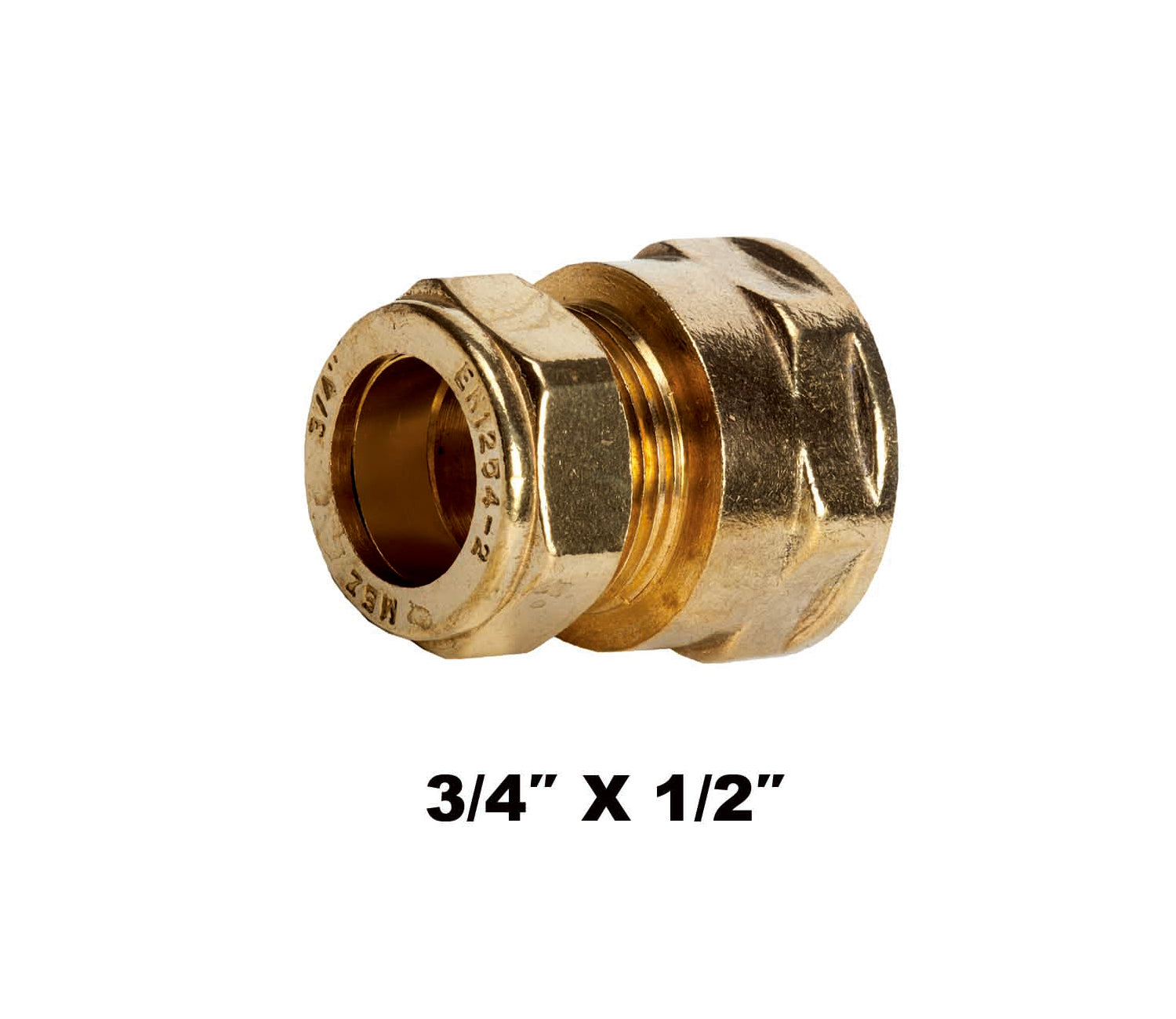Straight Compression Coupler FI X C 3/4'' X 1/2''(31221)