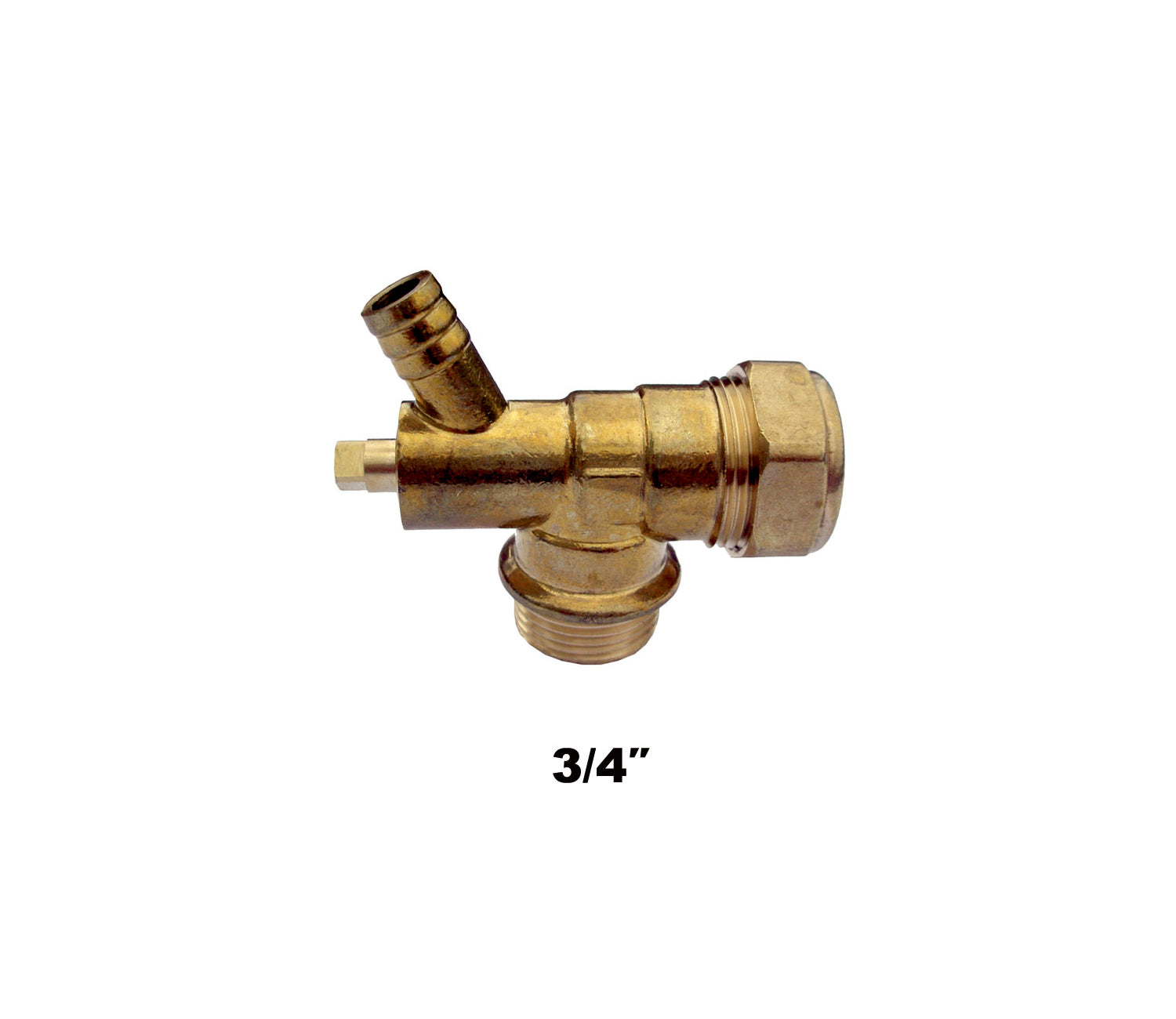 Compression Male Elbow & Drain Off 3/4'' (8712)